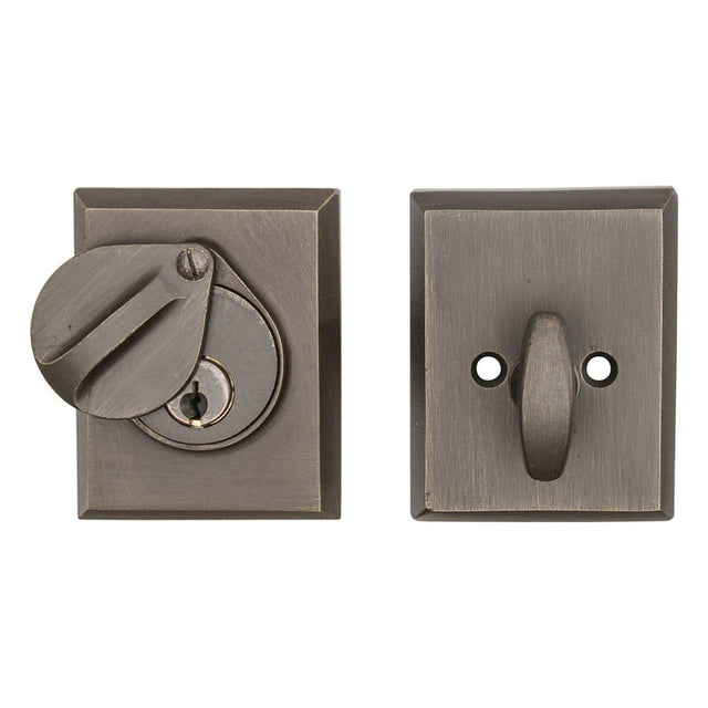 Sandcast Bronze Rectangular Deadbolt | HardwareSource
