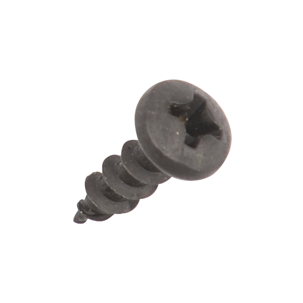 Black Pan Head Screw, #6 x 1/2" | HardwareSource